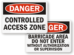 Barricade Tags - Danger Do Not Remove This Tag & More