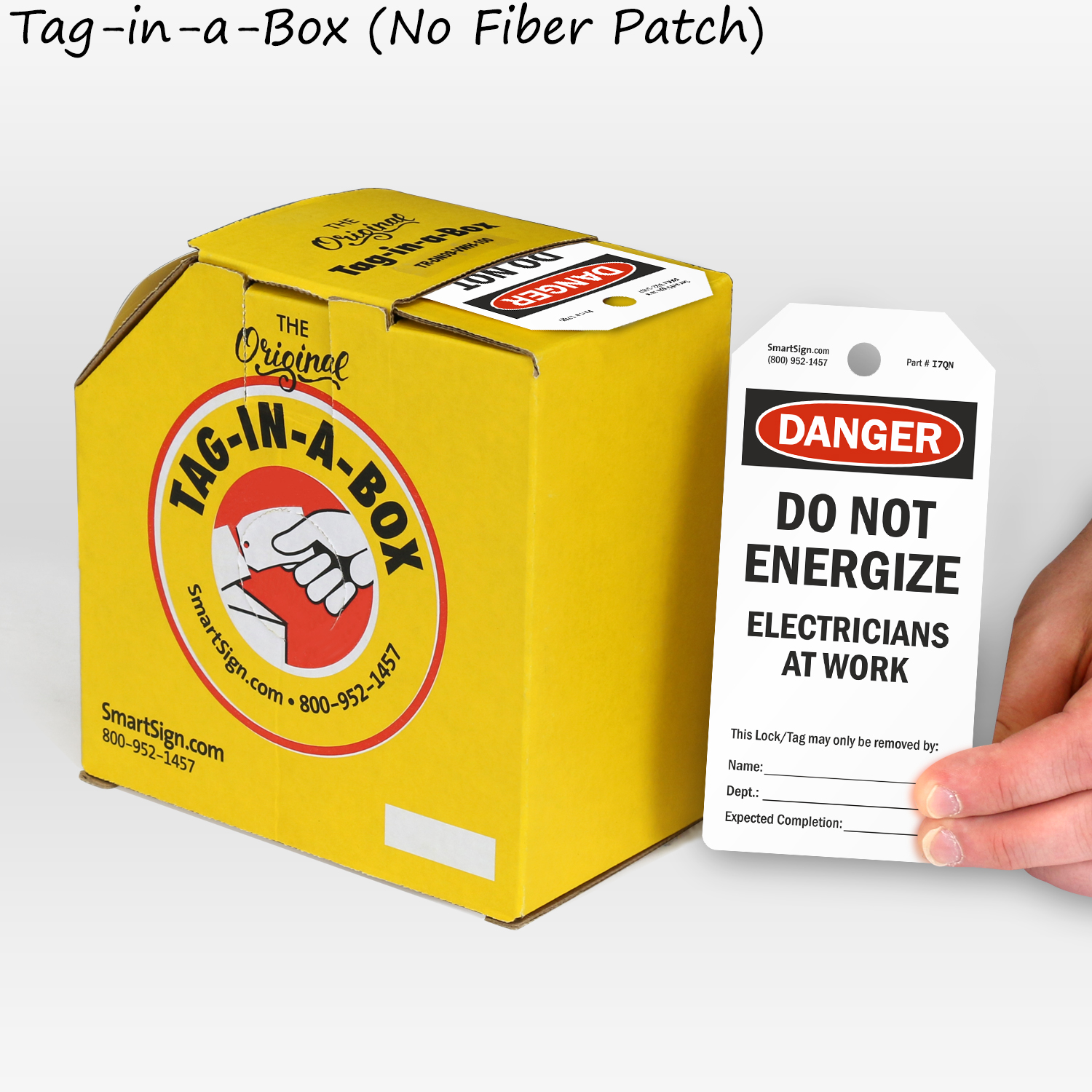 Danger Do Not Energize Lockout Tag-on-A-Roll, SKU: T-BOX-014