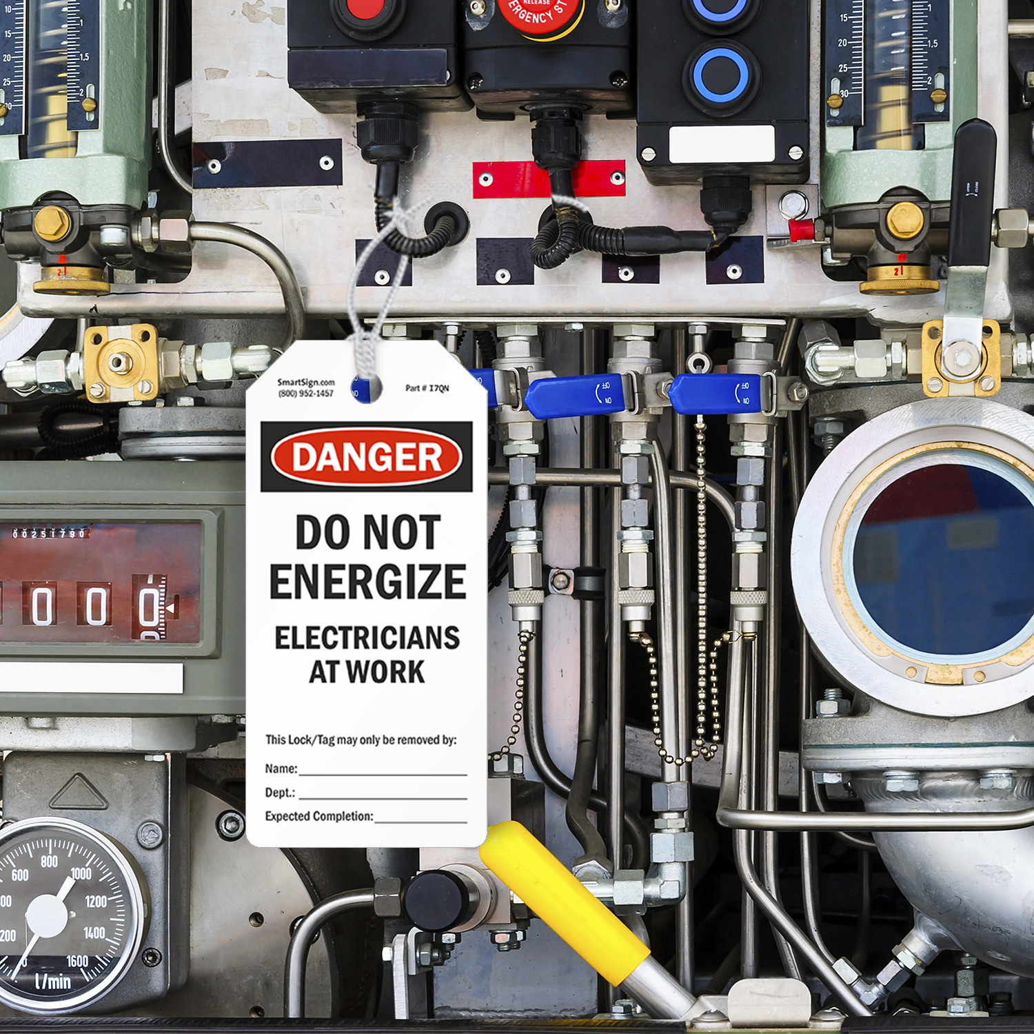 Danger Do Not Energize Lockout Tag-on-A-Roll, SKU: T-BOX-014